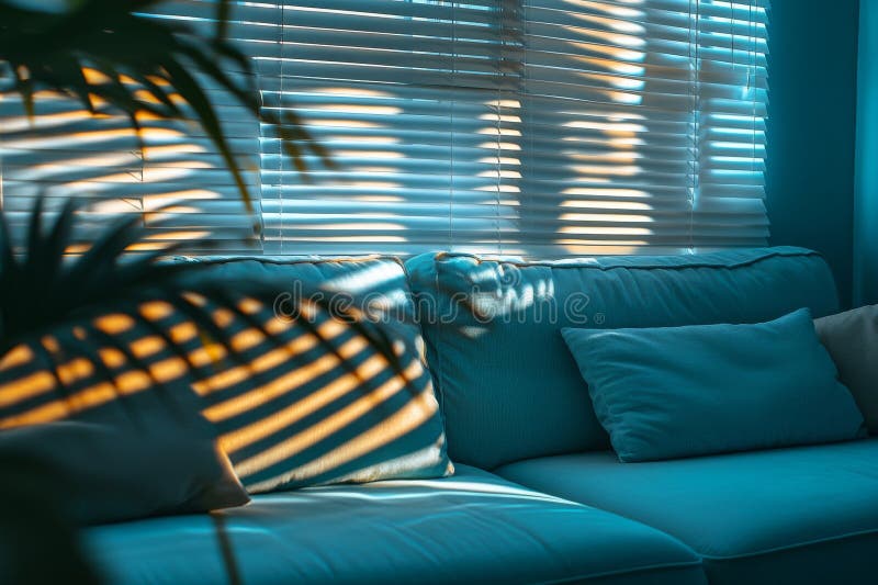 Energy-efficient Cellular Shades on a Modern Interior Window Stock ...