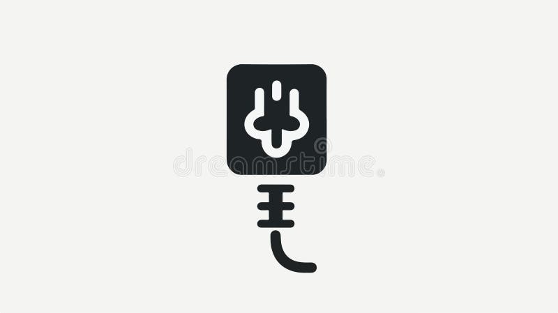 Electric Plug Icon for Energy-Related Concepts Stock Illustration ...