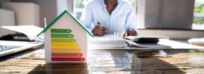 Energy Efficient House Audit Stock Image - Image of desk, bill: 228345669