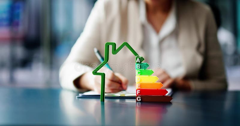 Energy Efficient House Audit Using Calculator Stock Photo - Image of ...