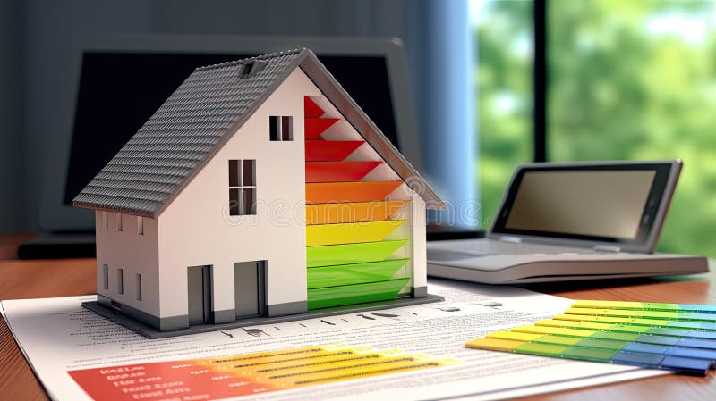 Energy Efficient House Building Rate Stock Photo - Image of plans, rate ...