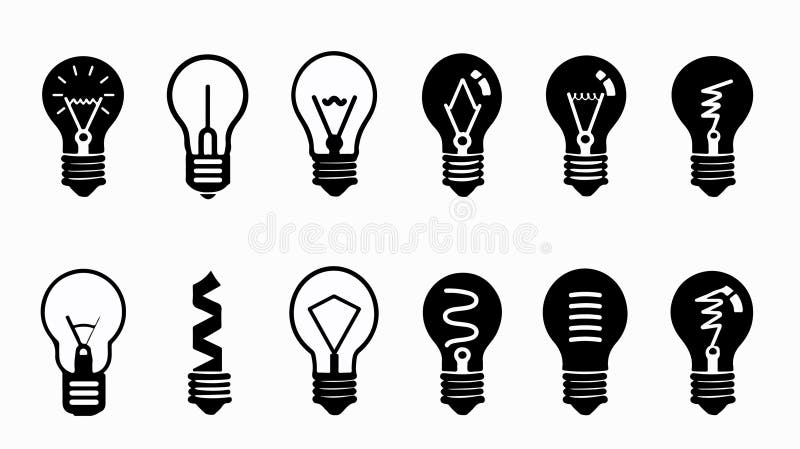 Energy Efficient Light Bulb Icon for Professional Projects Stock ...