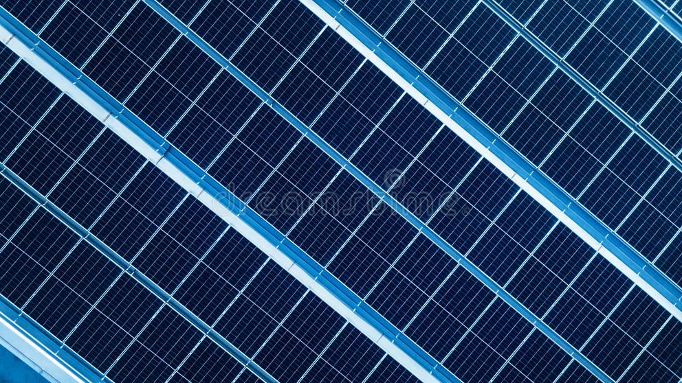 Energy Efficient Rooftop with Multiple Solar Panels Installed on a ...