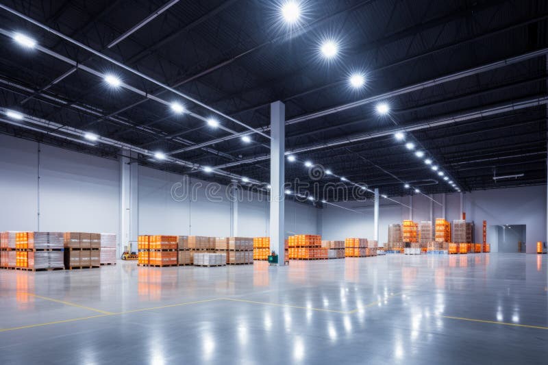 An Energy-efficient Warehouse Illuminated with LED Lighting Stock ... An Energy-efficient Warehouse Illuminated with LED Lighting Stock ...