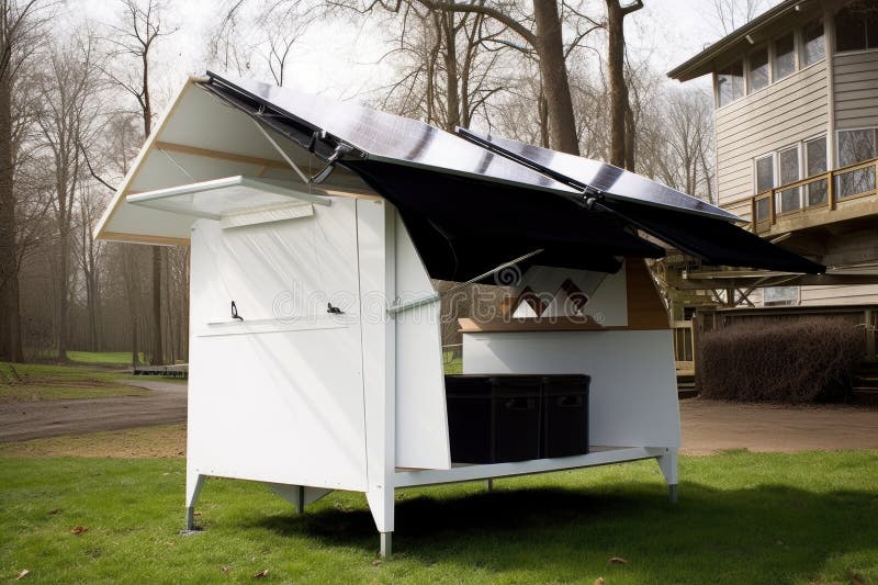 Energy-efficient Washer, Drying Clothes with Solar Panel Stock ...