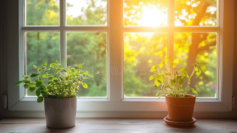 Energy-efficient Windows with Natural Light. Stock Image - Image of ...