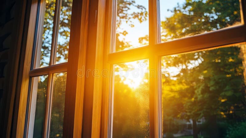 Energy-efficient Windows with Natural Light. Stock Photo - Image of ...