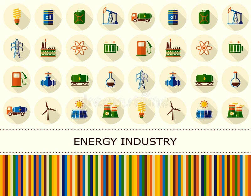 Energy, Electricity, Power Seamless Vector Background. Stock Vector ...