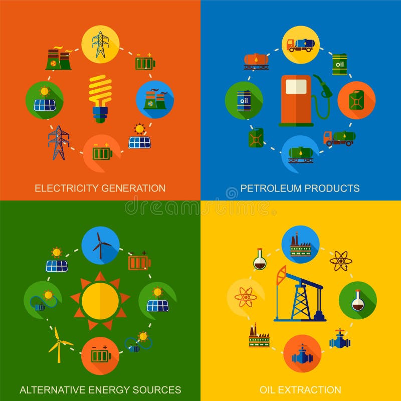 Energy, Electricity, Power Vector Background with Place for Text Stock ...