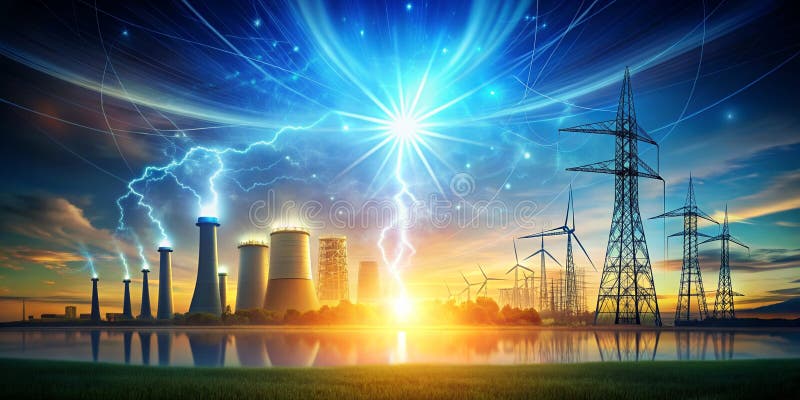 Energy & Energy Transformations AI-Created Content Stock Image - Image ...