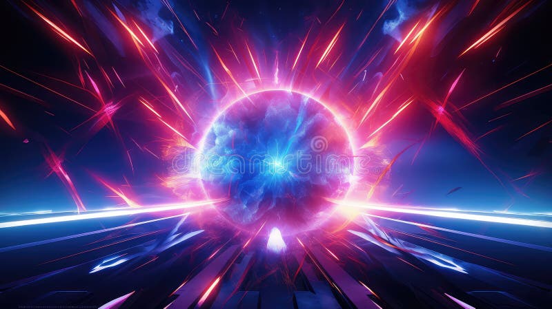 Energy Explosion Dynamic Background Stock Illustration - Illustration ...