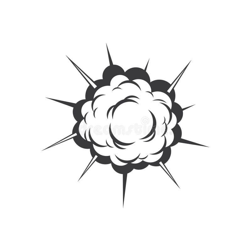 Energy Explosion Effect and Blast Vector Design Stock Illustration ...