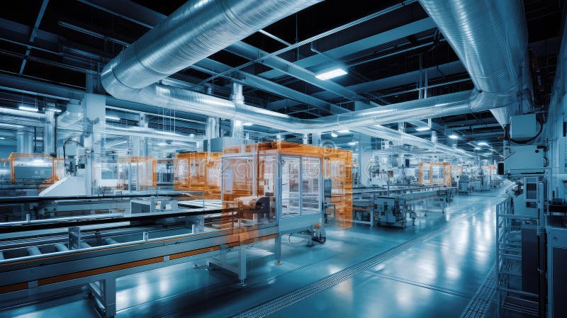 Energy factory lighting stock illustration. Illustration of energy ...