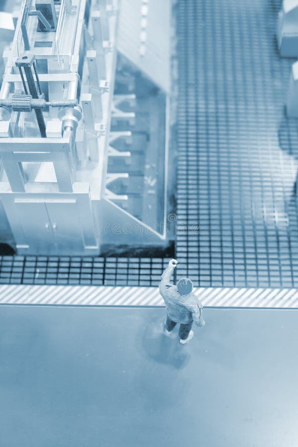 Energy Factory Production Line Building Models Stock Photo - Image of ...