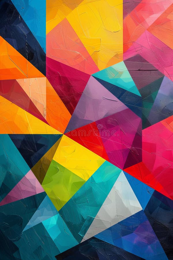 Energy-filled Rainbow Shapes in Abstract Design Stock Illustration ...