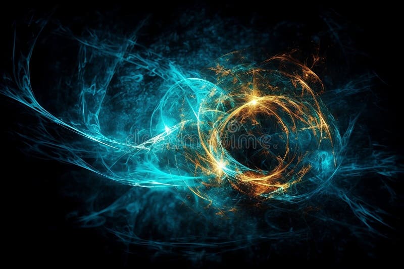 Energy of Flame. Generative AI. Stock Illustration - Illustration of ...