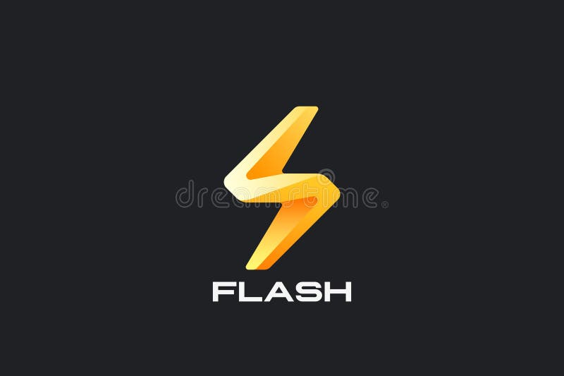 Energy Flash Lightning Bolt Logo Innovative Design Vector Template ...