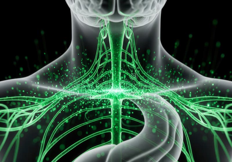Energy Flow and Meridian System Concept Stock Illustration ...