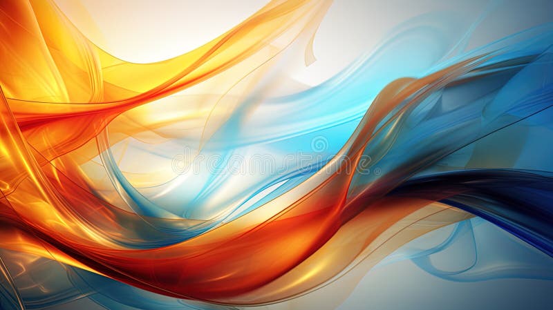 Energy Flow on a Virtual Canvas Stock Illustration - Illustration of ...
