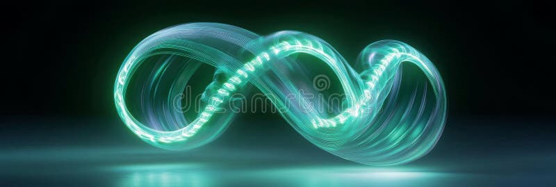 Abstract Flowing Light Form Energy Fluidity Infinity Technology and ...