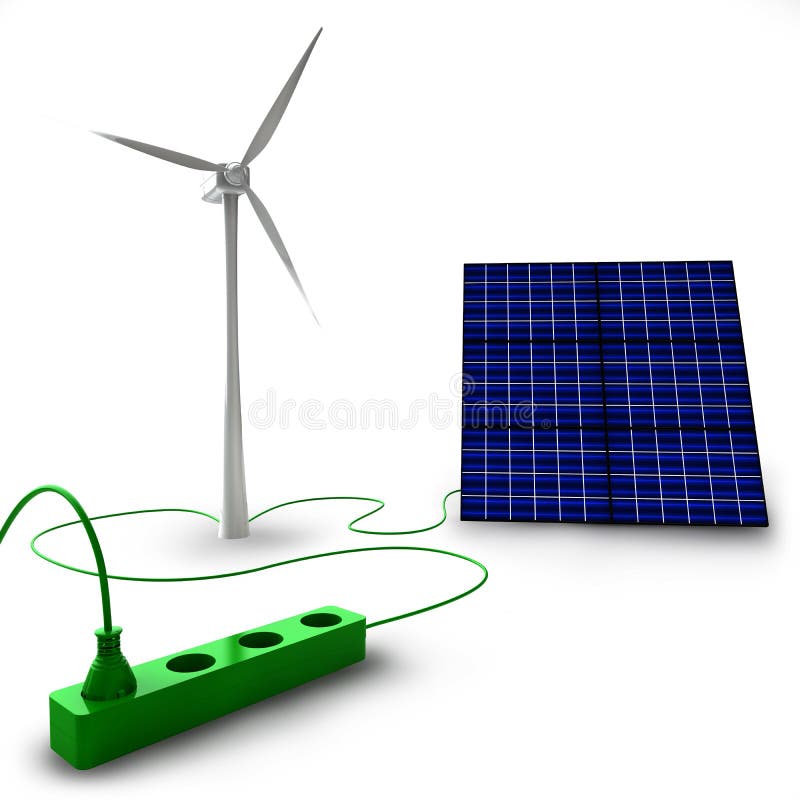 Alternative Energy - USA stock illustration. Illustration of ...