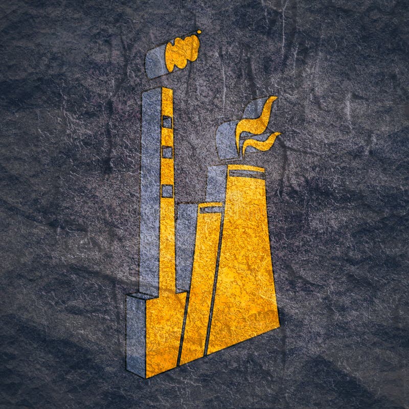 Energy Generation Atom Station Stock Illustration - Illustration of ...