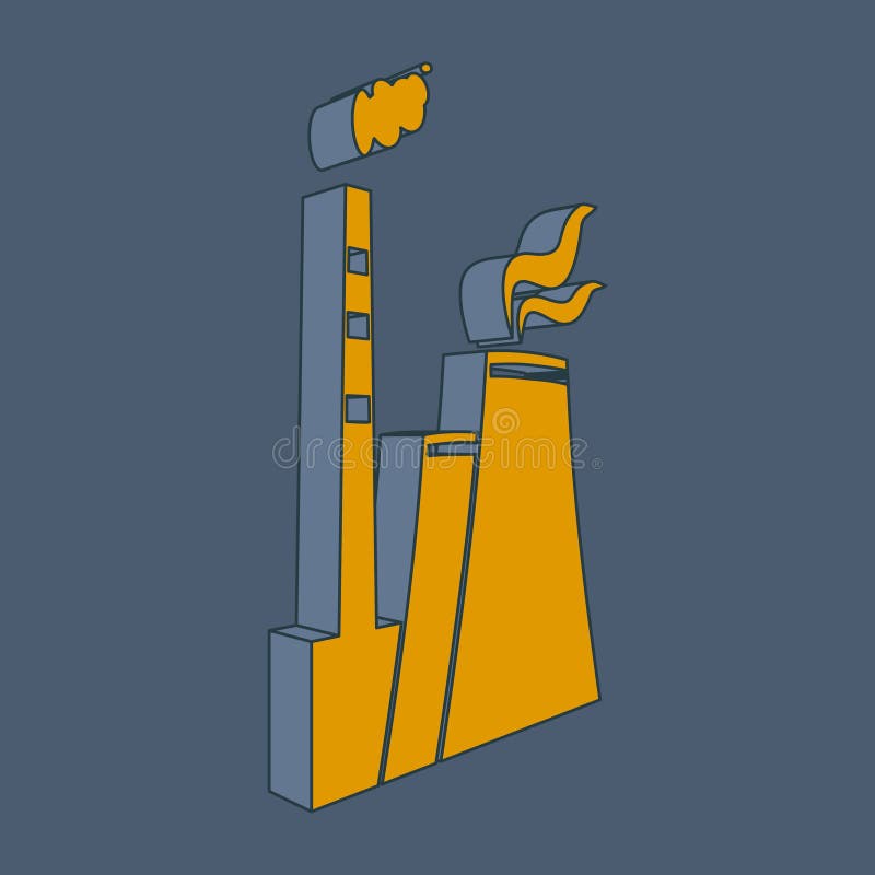 Energy Generation Atom Station Stock Vector - Illustration of icon ...