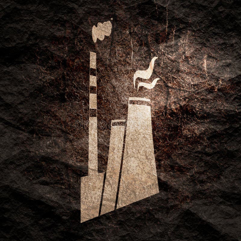 Energy Generation Atom Station Stock Illustration - Illustration of ...