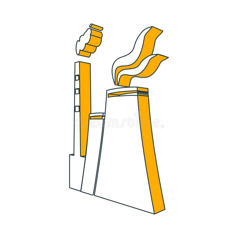 Energy Generation Atom Station Stock Vector - Illustration of pictogram ...