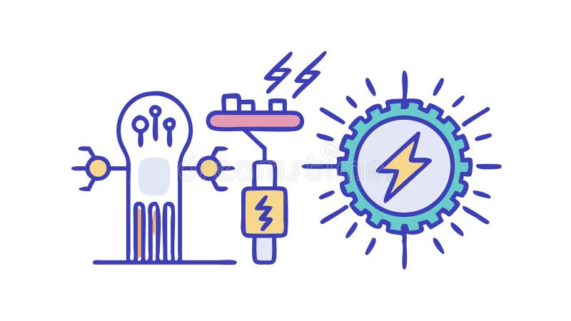 Energy Generation Distribution: Power Grid Solution, Vector Design ...