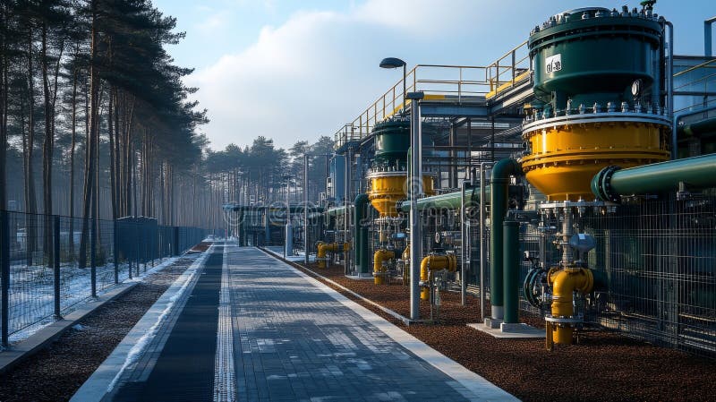 Energy Generation Infrastructure Featuring Extraction Equipment and ...