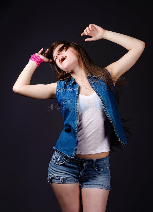 Energy girl stock image. Image of naughty, positive, clothing - 21149779