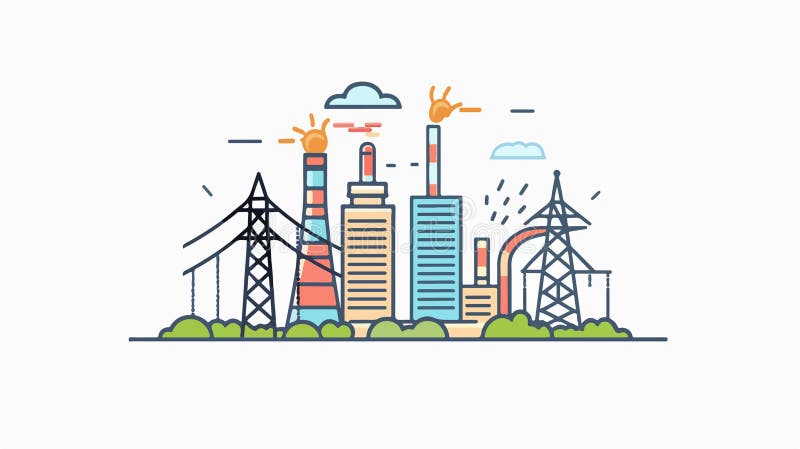 Energy Grid Icon for Power and Energy Industry Professionals Stock ...