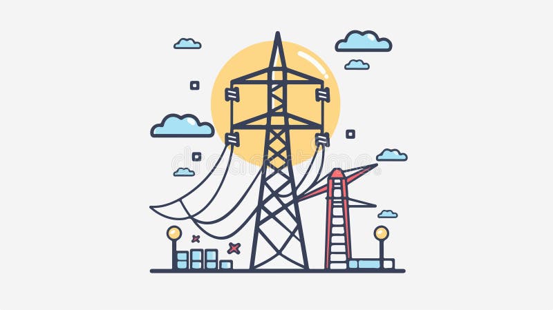Energy Grid Icon for Power and Energy Industry Professionals Stock ...