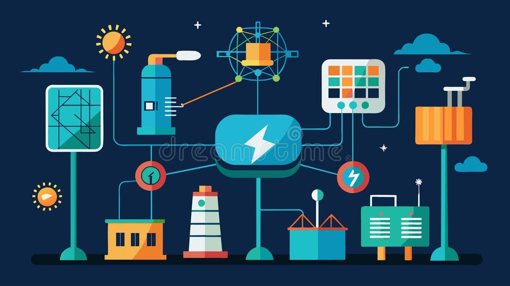 Energy Grid System Stock Illustrations – 12,322 Energy Grid System ...