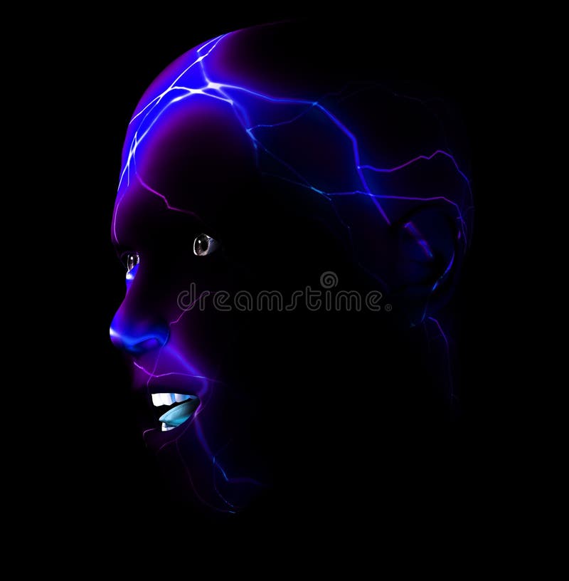 Energy Head 3 stock illustration. Illustration of electric - 1869849