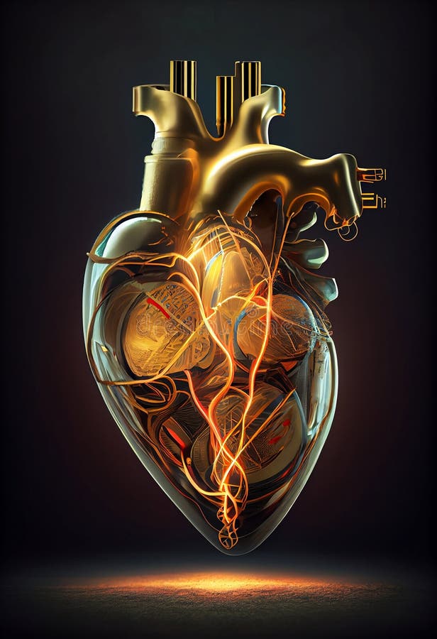 Energy Heart, Conceptual Illustration of Heart at Full Energy. Energy ...