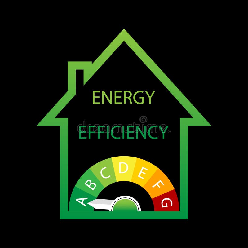 Energy House. Energy Chart. 3d Vector Illustration. Chart Concept ...
