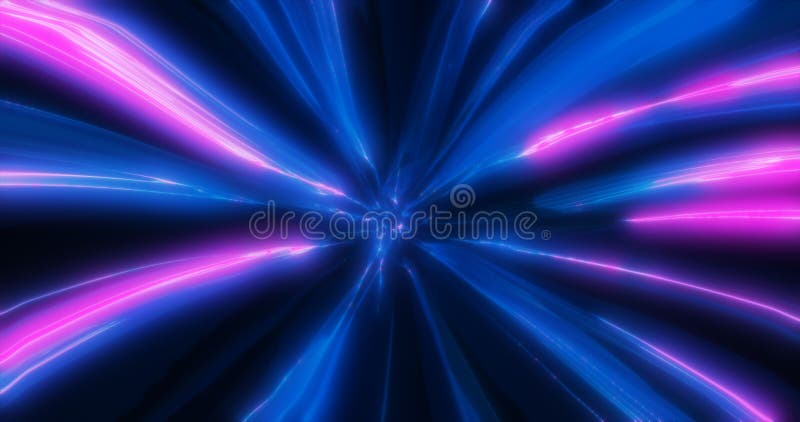 Energy Hyper Tunnel Purple Background with Neon Lights and Stripes ...
