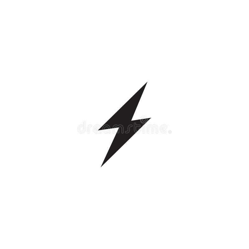Energy Icon Lightning Icon Vector Stock Vector - Illustration of logo ...