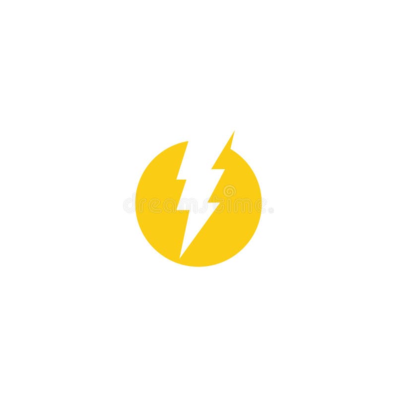 Energy Icon Lightning Icon Vector Stock Vector - Illustration of ...