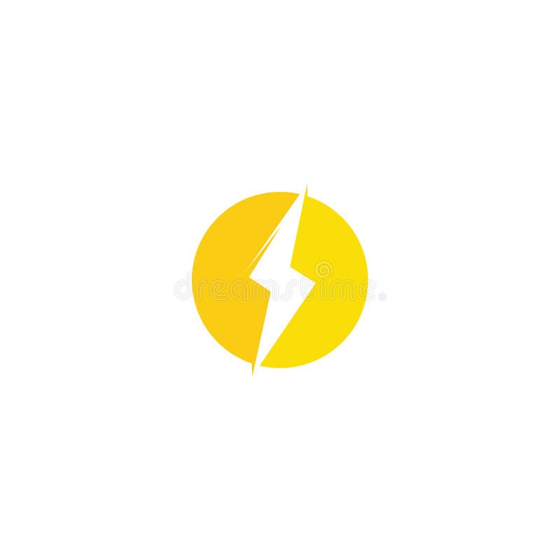 Energy Icon Lightning Icon Vector Stock Vector - Illustration of charge ...