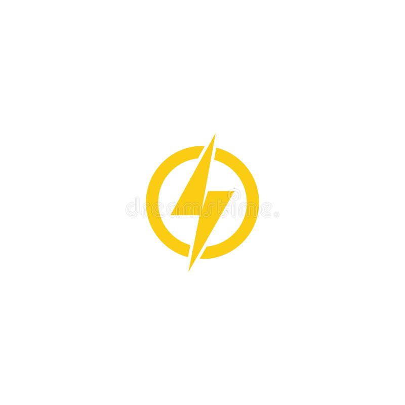 Energy Icon Lightning Icon Vector Stock Vector - Illustration of ...