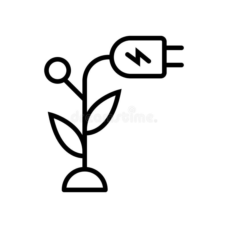 Energy Icon Vector Isolated on White Background, Energy Sign , Line or ...