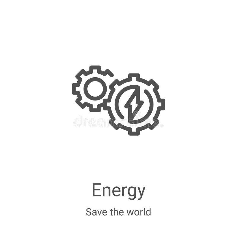 Save Energy Icon Vector from Save the World Collection. Thin Line Save ...