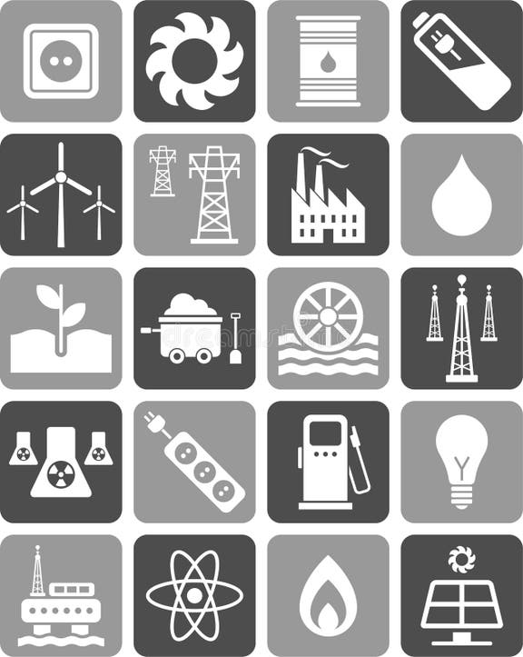Renewable Energy Pictograms Stock Illustrations – 233 Renewable Energy ...