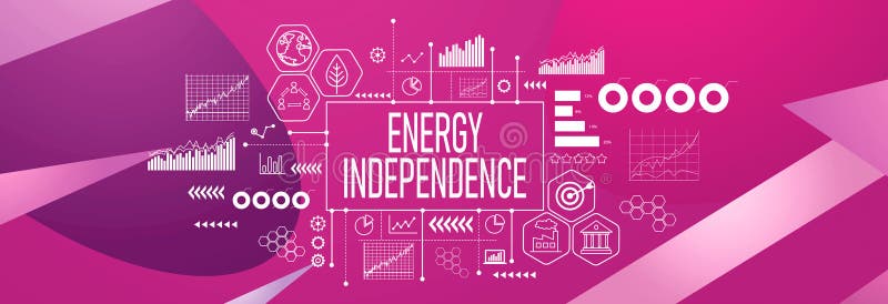 Energy Independence Concept on Geometric Pattern Background Stock ... Energy Independence Concept on Geometric Pattern Background Stock ...