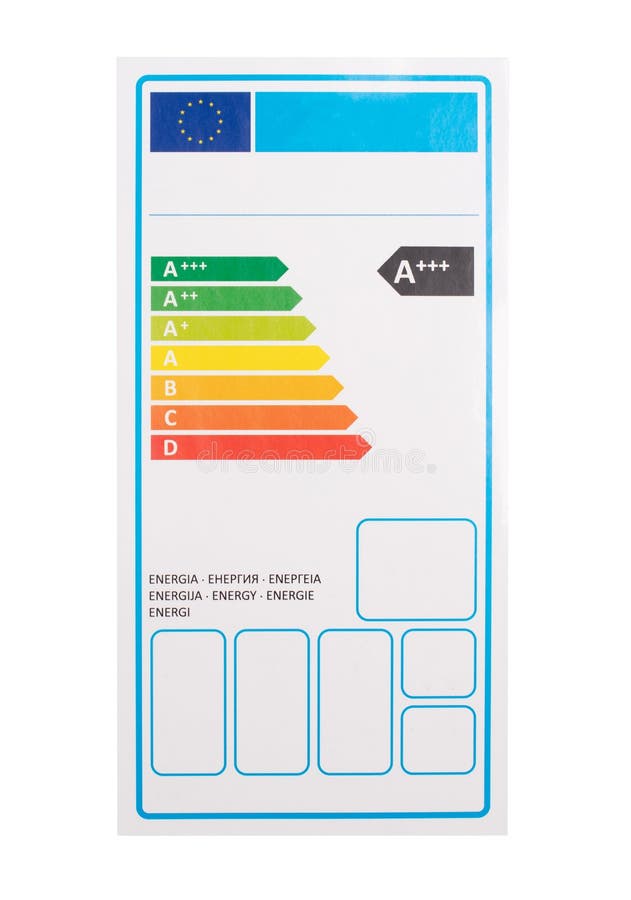 Energy label sticker stock photo. Image of white, concept - 165895092