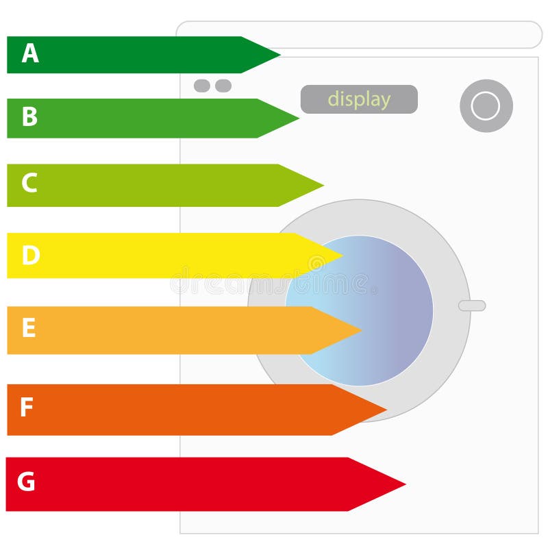 Color Energy Labels with Home Isolated on White Background Stock Vector ...