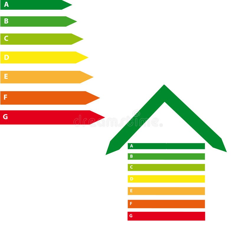 Energy Labels on White Background Stock Vector - Illustration of ...